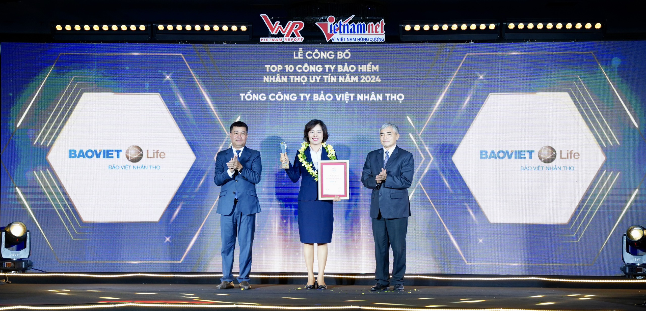 Bảo Việt Nhân thọ tiếp tục dẫn đầu Top 10 “công ty bảo hiểm nhân thọ uy tín 2024” - Tạp chí Kinh ...